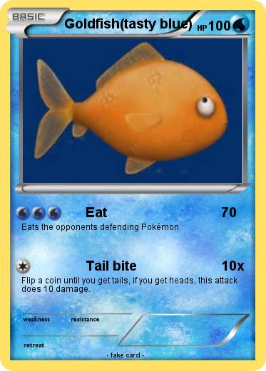 Pokémon Goldfish tasty blue - Eat - My Pokemon Card