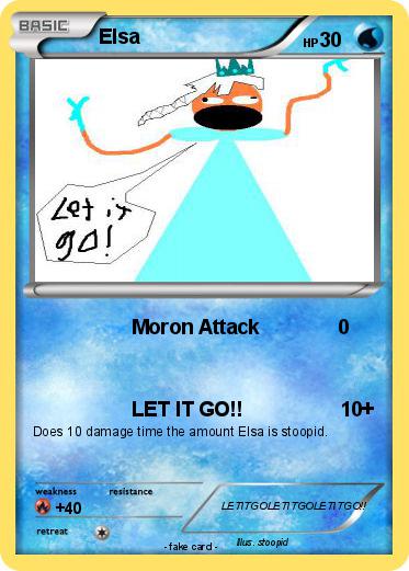 Pokémon Elsa 743 743 - Moron Attack 0 - My Pokemon Card