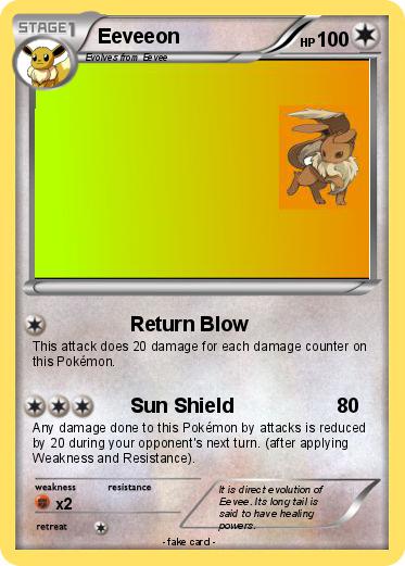 Pokémon Eeveeon 10 10 - Return Blow - My Pokemon Card