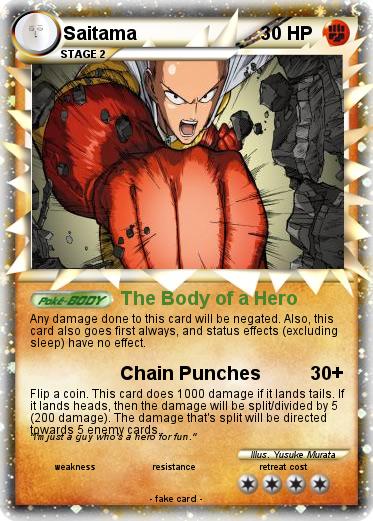Pokémon Saitama 207 207 - The Body of a Hero - My Pokemon Card