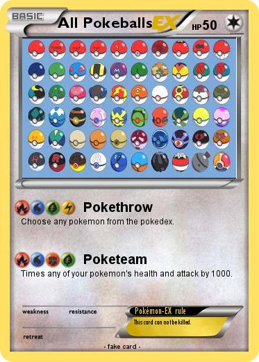 Pokémon All Pokeballs 3 3 - Pokethrow - My Pokemon Card