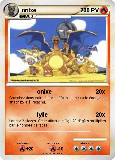 Pokémon onixe 1 1 - onixe - Ma carte Pokémon