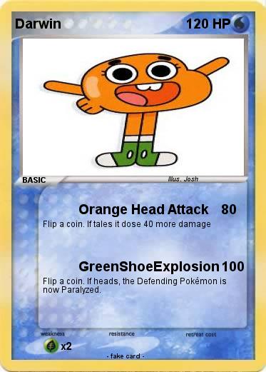 Pokémon Darwin 426 426 - Orange Head Attack - My Pokemon Card