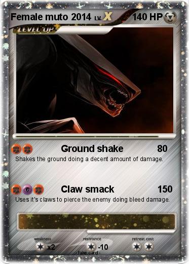 Pokémon Female muto 2014 2014 - Ground shake - My Pokemon Card