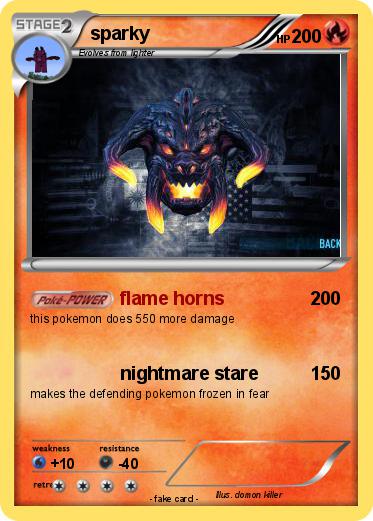 Pokémon sparky 188 188 - flame horns - My Pokemon Card