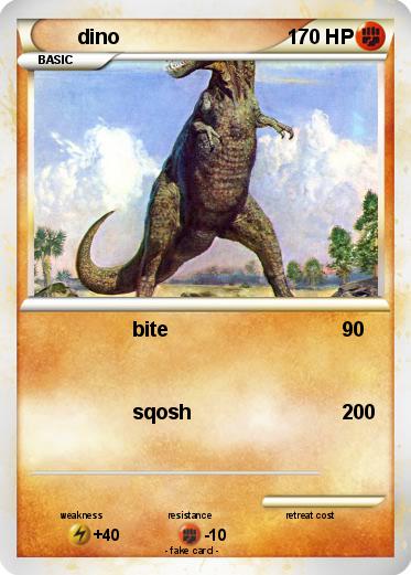 Pokémon dino 742 742 - bite - My Pokemon Card