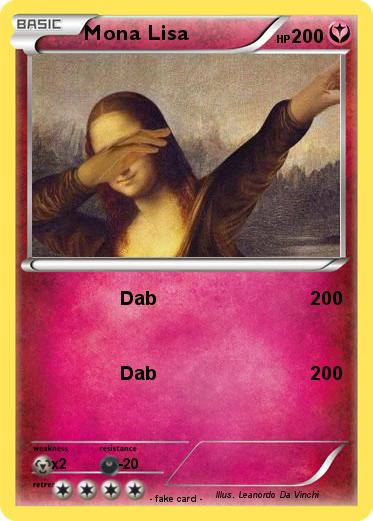 Pokémon Mona Lisa 75 75 - Dab - My Pokemon Card