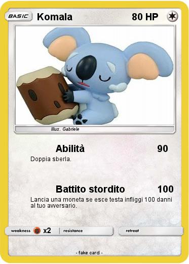 Pokémon Komala 7 7 - Abilità - My Pokemon Card