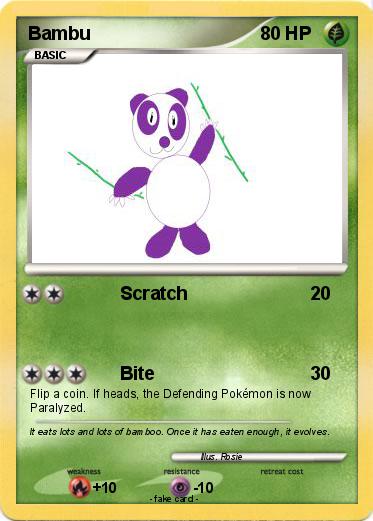 Pokémon Bambu - Scratch - My Pokemon Card