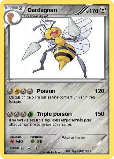 Pokémon Dardagnan 18 18 - Poison - Ma carte Pokémon