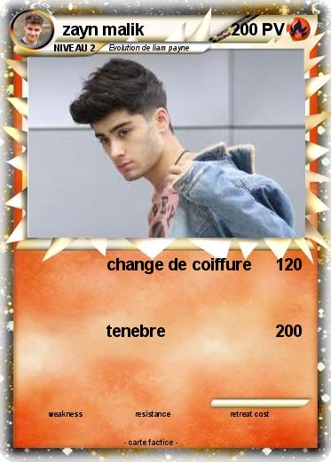 Pokémon zayn malik 48 48 - change de coiffure - Ma carte Pokémon