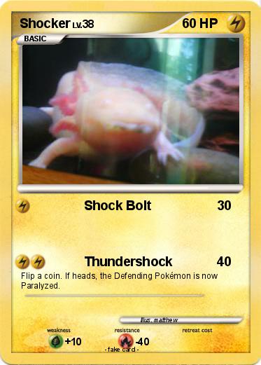 Pokémon Shocker 83 83 - Shock Bolt - My Pokemon Card