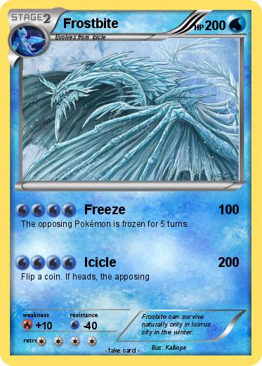 Pokémon Frostbite 16 16 - Freeze - My Pokemon Card