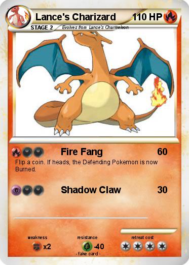 Pokémon Lance s Charizard - Fire Fang - My Pokemon Card