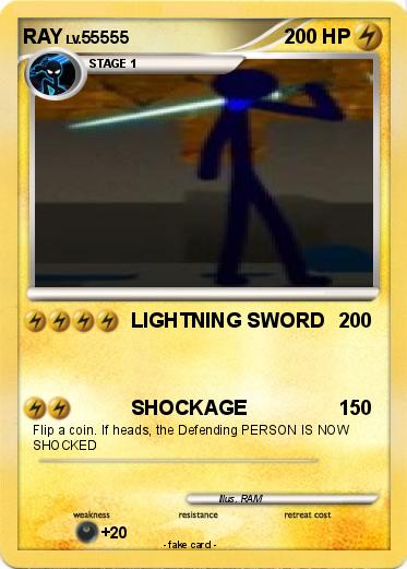 Pokémon RAY 884 884 - LIGHTNING SWORD - My Pokemon Card