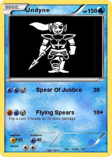 Pokémon Undyne 266 266 - Spear Of Justice - My Pokemon Card