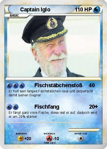 Pokémon Captain Iglo 1 1 - Fischstäbchenstoß - My Pokemon Card