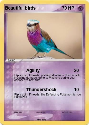 Pokémon Beautiful birds - Agility - My Pokemon Card