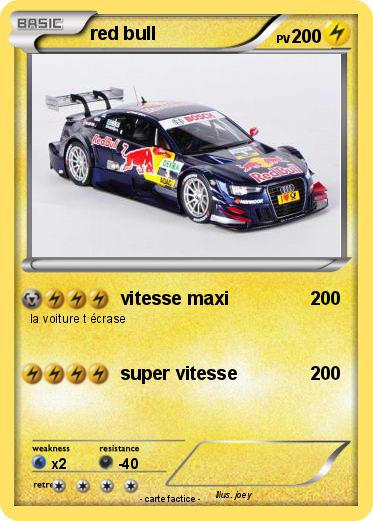 Pokémon red bull 132 132 - vitesse maxi - Ma carte Pokémon