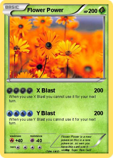 Pokémon Flower Power 61 61 - X Blast - My Pokemon Card