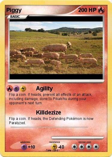 Pokémon Piggy 460 460 - Agility - My Pokemon Card