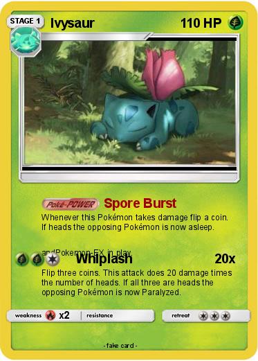 Pokémon Ivysaur 685 685 - Spore Burst - My Pokemon Card