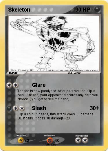 Pokémon Skeleton 456 456 - Glare - My Pokemon Card