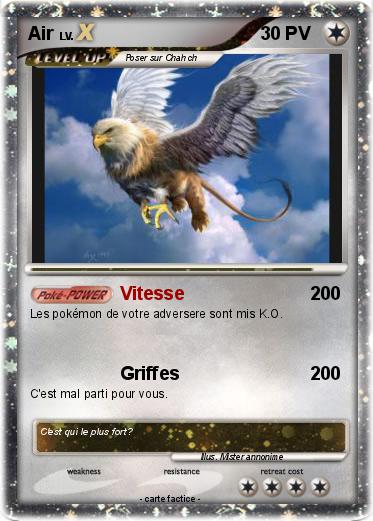 Pokémon Air 306 306 - Vitesse - Ma carte Pokémon