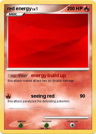 Pokémon red energy - energy build up - My Pokemon Card