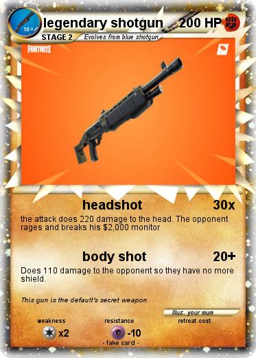 Pokémon legendary shotgun - headshot - My Pokemon Card