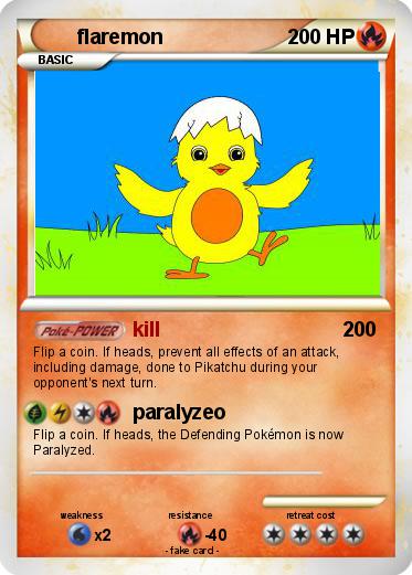 Pokémon flaremon 2 2 - kill - My Pokemon Card