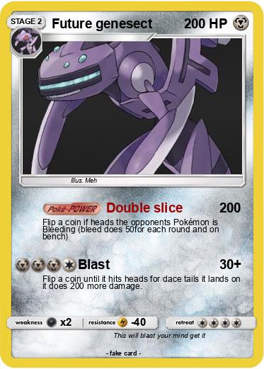 Pokémon Future genesect - Double slice - My Pokemon Card