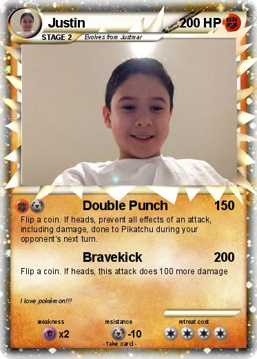 Pokémon Justin 7246 7246 - Double Punch - My Pokemon Card