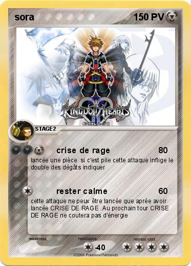 Pokémon sora 97 97 - crise de rage - Ma carte Pokémon