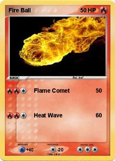 Pokémon Fire Ball 114 114 - Flame Comet - My Pokemon Card