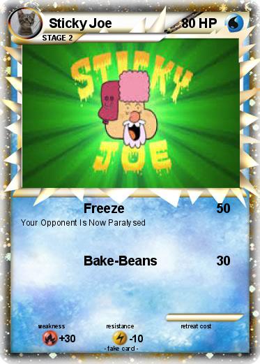 Pokémon Sticky Joe 3 3 - Freeze - My Pokemon Card