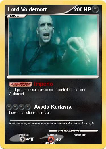 Pokémon Lord Voldemort 287 287 - Imperio - My Pokemon Card