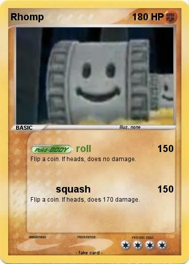 Pokémon Rhomp - roll - My Pokemon Card