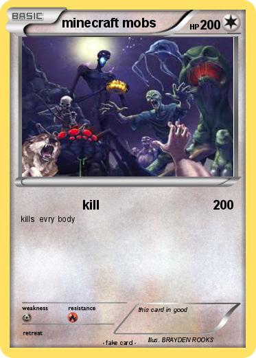 Pokémon minecraft mobs 6 6 - kill - My Pokemon Card