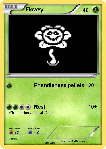 Pokémon Flowey 117 117 - Friendleness pellets - My Pokemon Card