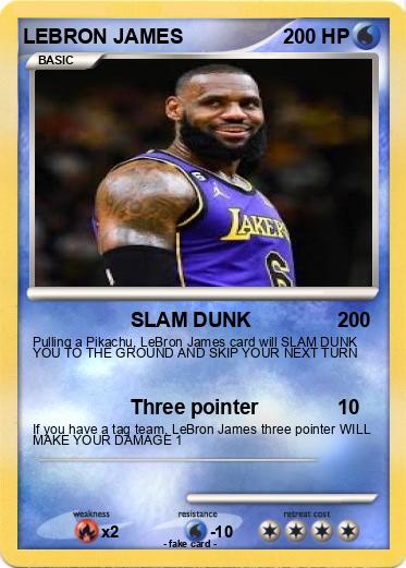 Pokémon LEBRON JAMES 812 812 - SLAM DUNK - My Pokemon Card