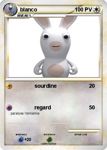Pokémon blanco 6 6 - sourdine - Ma carte Pokémon