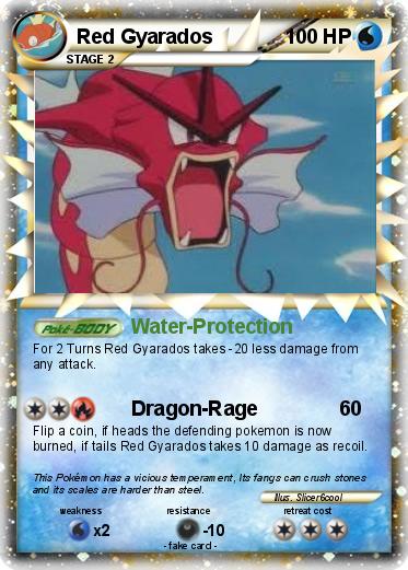Pokémon Red Gyarados 94 94 - Water-Protection - My Pokemon Card