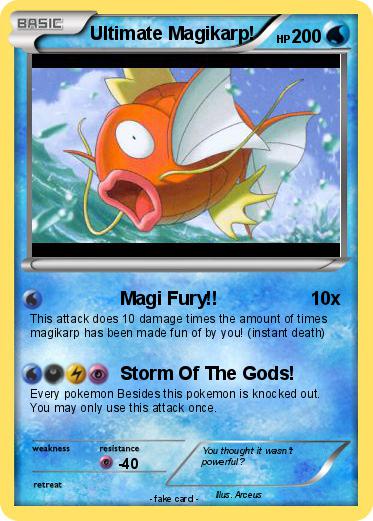 Pokémon Ultimate Magikarp 14 14 - Magi Fury!! - My Pokemon Card