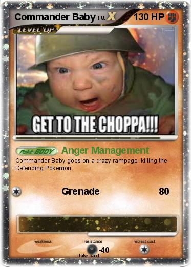 Pokémon Commander Baby - Anger Management - My Pokemon Card