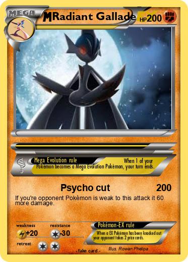 Pokémon Radiant Gallade - Psycho cut - My Pokemon Card
