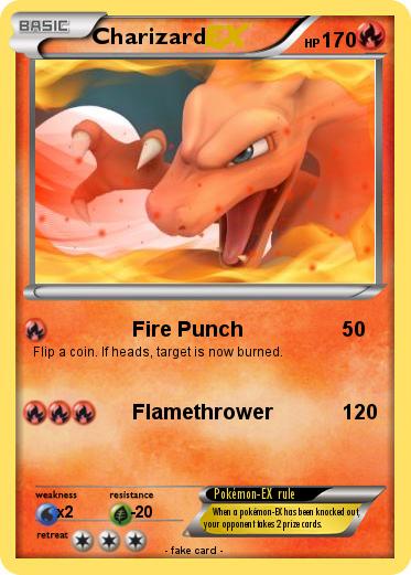 Pokémon Charizard 9650 9650 - Fire Punch - My Pokemon Card