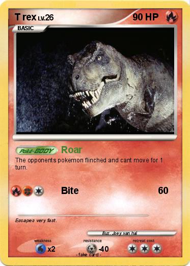 Pokémon T rex 894 894 - Roar - My Pokemon Card