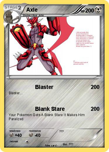 Pokémon Axle 8 8 - Blaster - My Pokemon Card