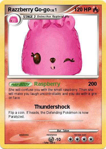 Pokémon Razzberry Go go - Raspberry - My Pokemon Card